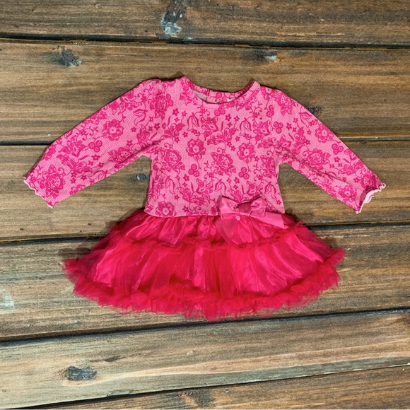 Baby Glam | Dresses | 69mo Baby Glam Pink Tutu Dress Onesie | Poshmark